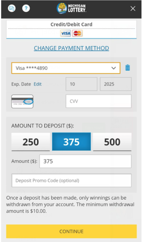 How to Make a Deposit | Michigan Lottery FAQ