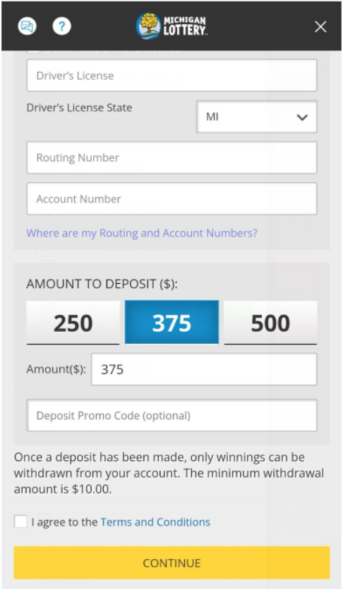 How to Make a Deposit | Michigan Lottery FAQ