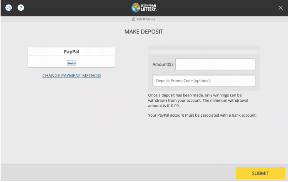 How to Make a Deposit | Michigan Lottery FAQ