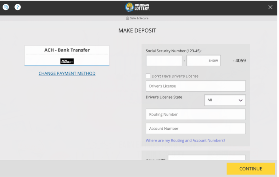 How to Make a Deposit | Michigan Lottery FAQ