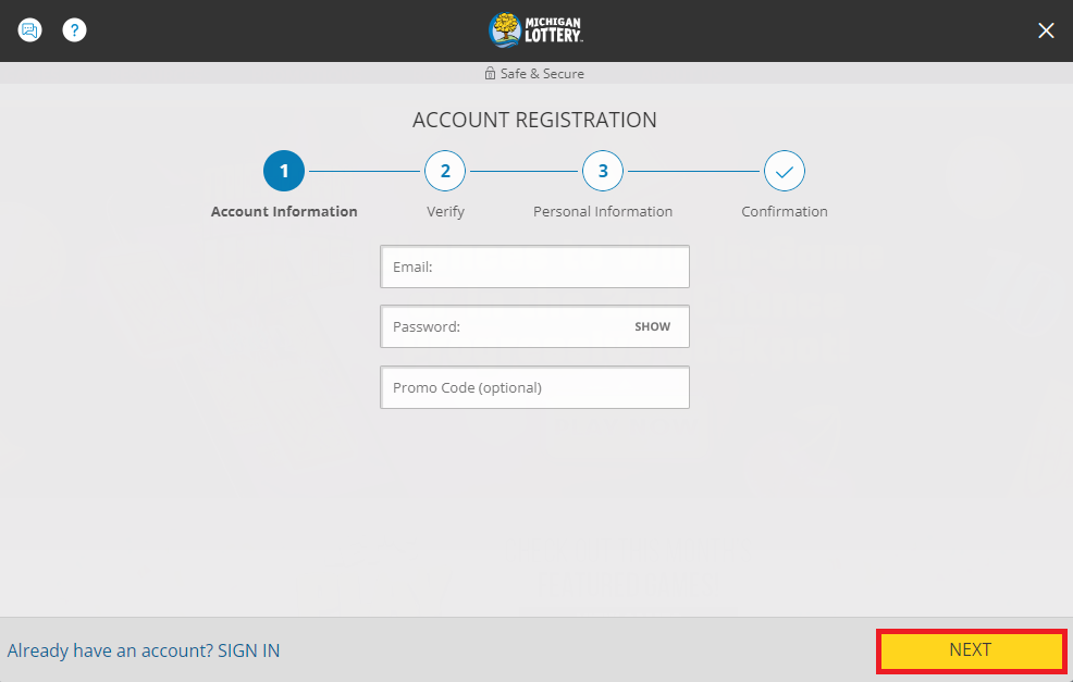 Help with Registering | Michigan Lottery FAQ