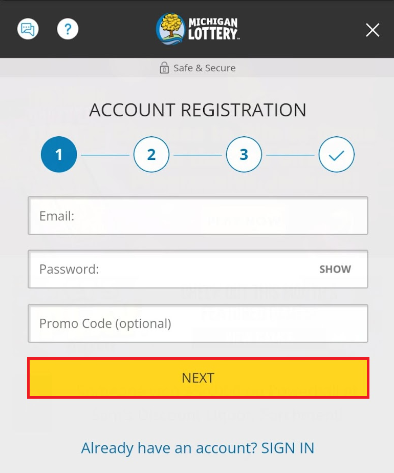 Help with Registering | Michigan Lottery FAQ