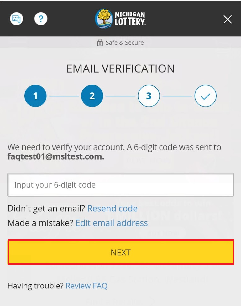 Help with Registering | Michigan Lottery FAQ