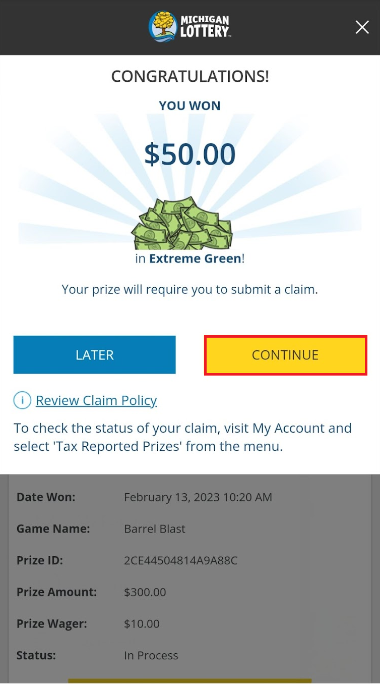 How Do I Claim an Online Prize? | Michigan Lottery FAQ