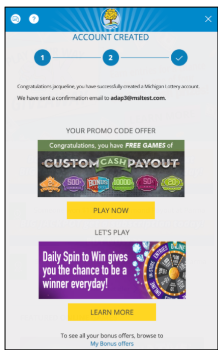 Promo Codes | Michigan Lottery