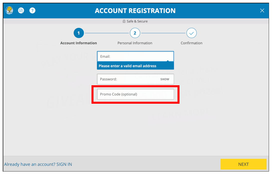 Claiming a Registration Promo Code Offer | Michigan Lottery FAQ