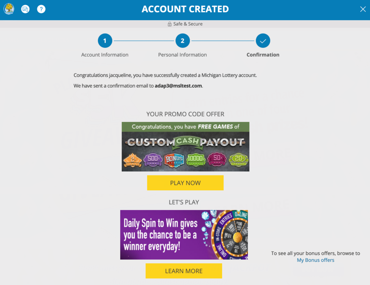 Promo Codes | Michigan Lottery