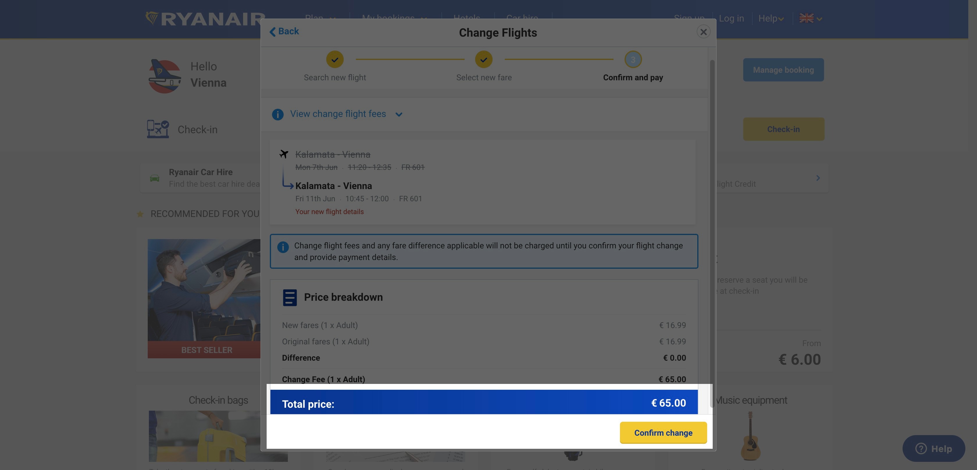 Voluntary Rebooking | Ryanair information