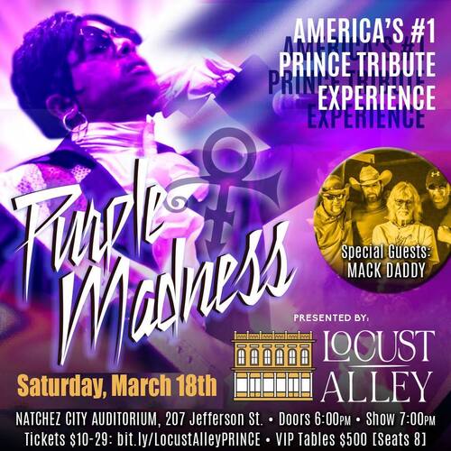Locust Alley – Purple Madness: A Tribute To Prince • Natchez Mississippi