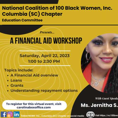 National Coalition of 100 Black Women, Inc., Columbia (SC) Chapter ...