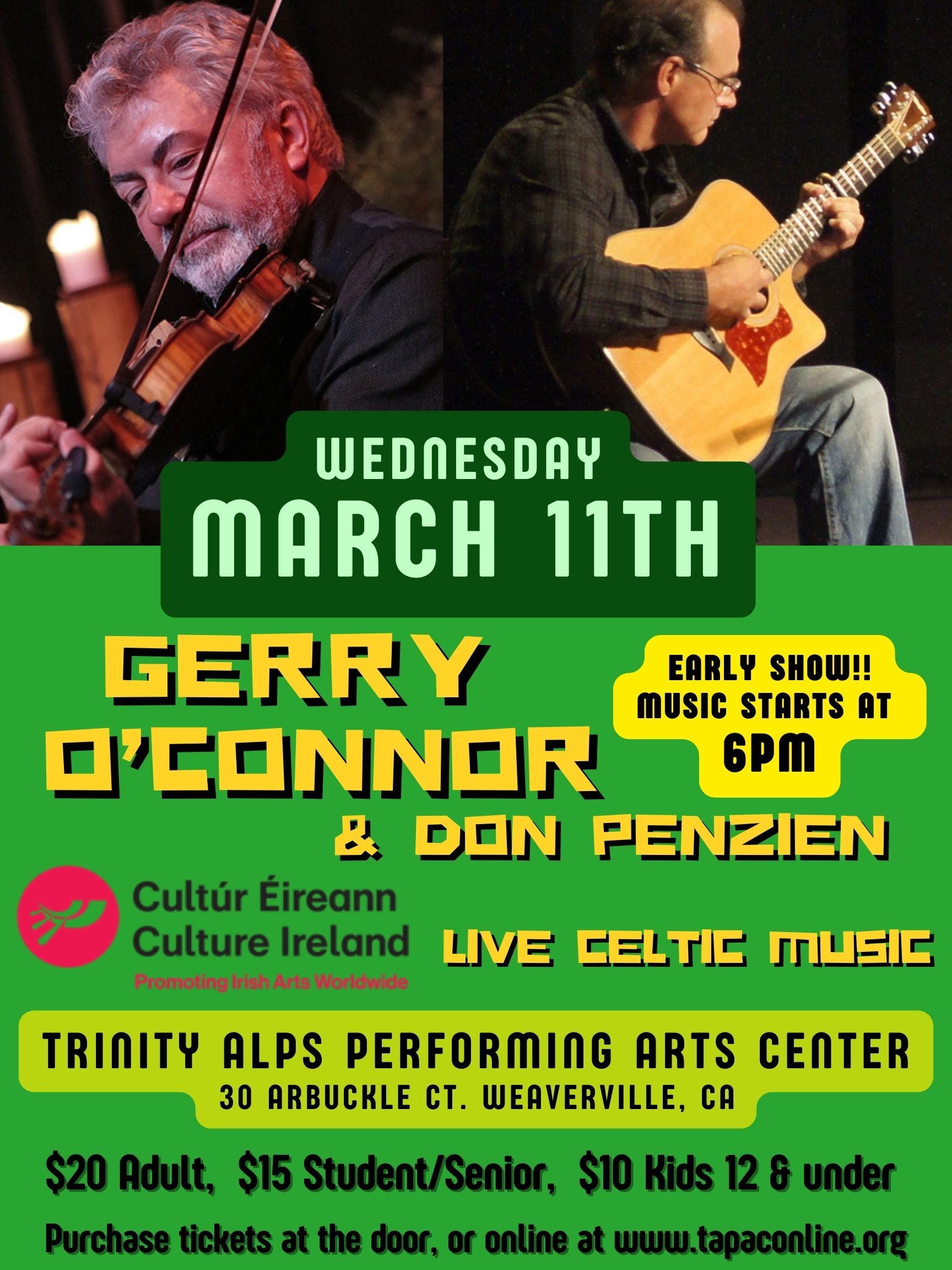 The Trinity Players – Gerry O'Connor and Don Penzien - Live Celtic Music