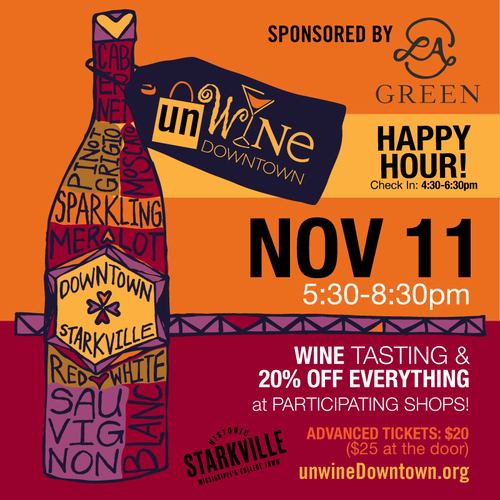 Greater Starkville Development Partnership – unWine Downtown