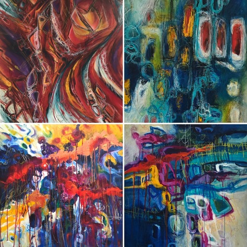 CoVaTIX | ABSTRACT ART CLASSES BY ASSOCIATE ARTIST JORGE A. SAENZ (3 ...