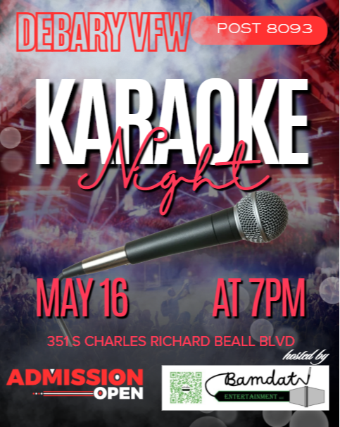 BAMDAT Entertainment – Karaoke Night at Debary VFW 8093