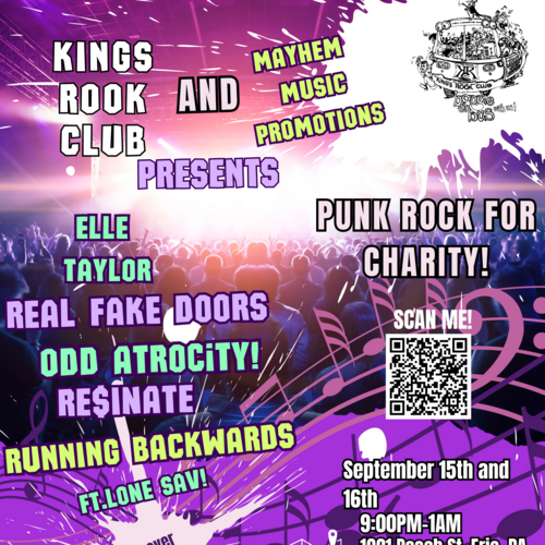 ER Tix | Kings Rook, PUNK ROCK FOR CHARITY! Ft. Running Backwards
