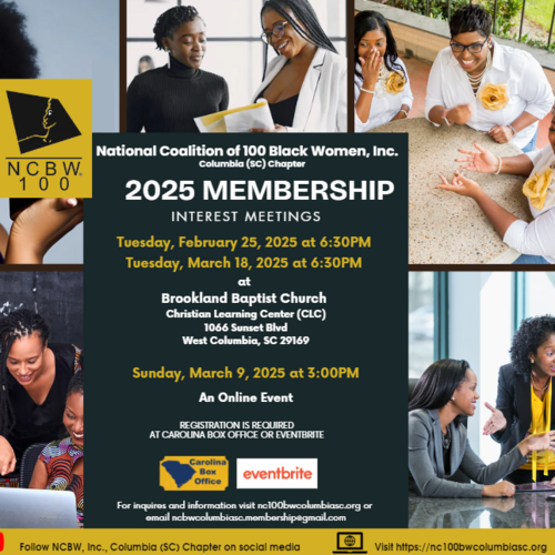 National Coalition of 100 Black Women, Inc., Columbia (SC) Chapter ...