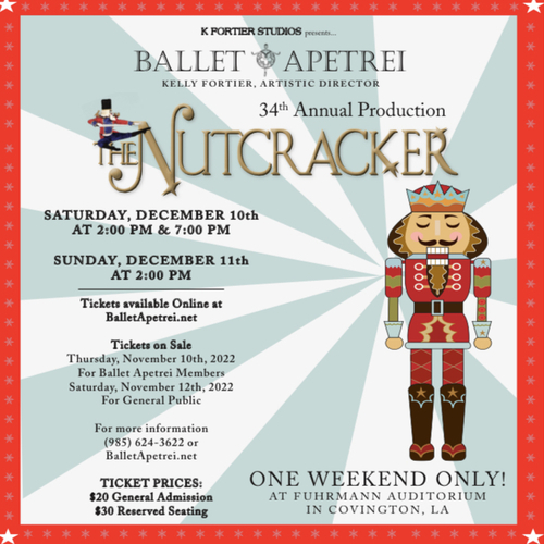 BonTempsTix | Nutcracker Ballet - 2pm Sun