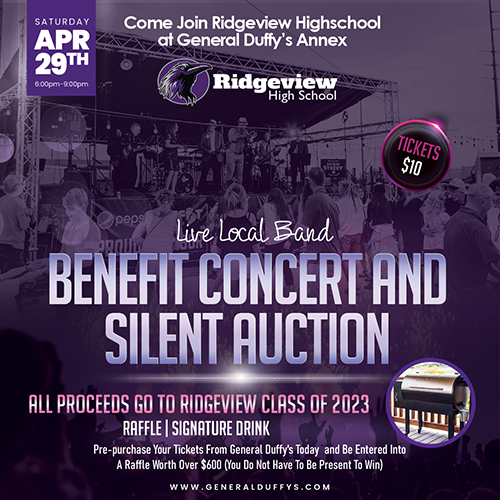 Bend Ticket | Ridgeview Senior 2023 Class | Benefit Concert ...