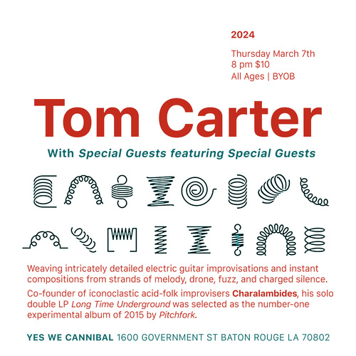 Yes We Cannibal – Tom Carter, Special Guests featuring special guests