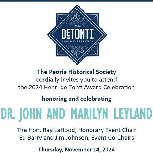 Peoria Historical Society – 2024 Henri de Tonti Award Celebration