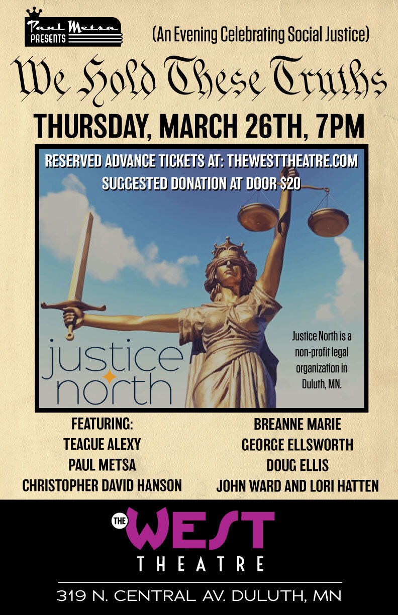West Theater – We Hold These Truths - Benefit Show for Justice North ...