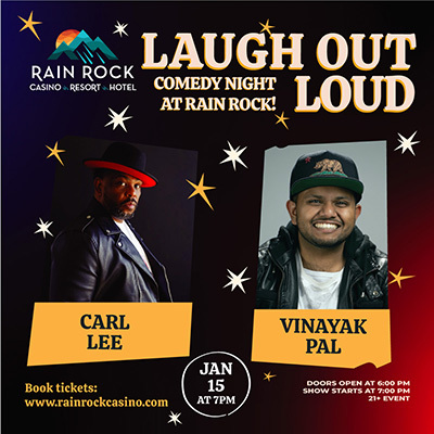 Rain Rock Casino – January Laugh Out Loud: Comedy Night at Rain Rock Casino