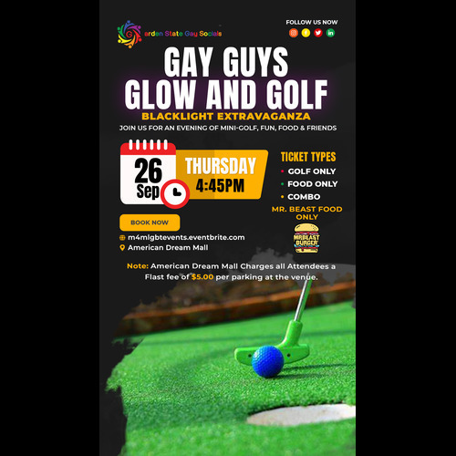 Garden State Gay Socials – NJ Gay Guys: Glow & Golf: Blacklight ...