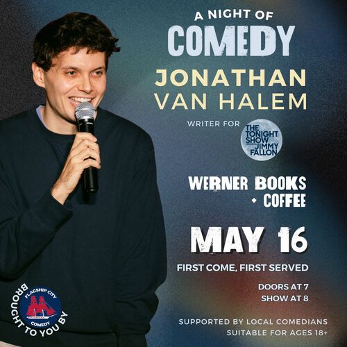 ER Tix | Headliner Jonathan van Halem at Werner Books and Coffee