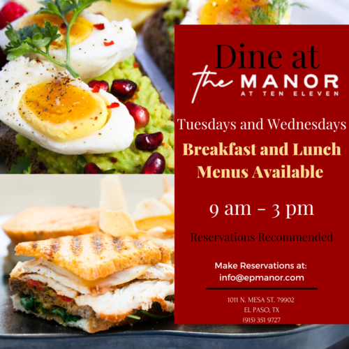 The Manor at Ten Eleven – Breakfast and Lunch at the Manor
