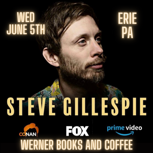 Flagship City Comedy – Headliner Steve Gillespie at Werner Books and Coffee