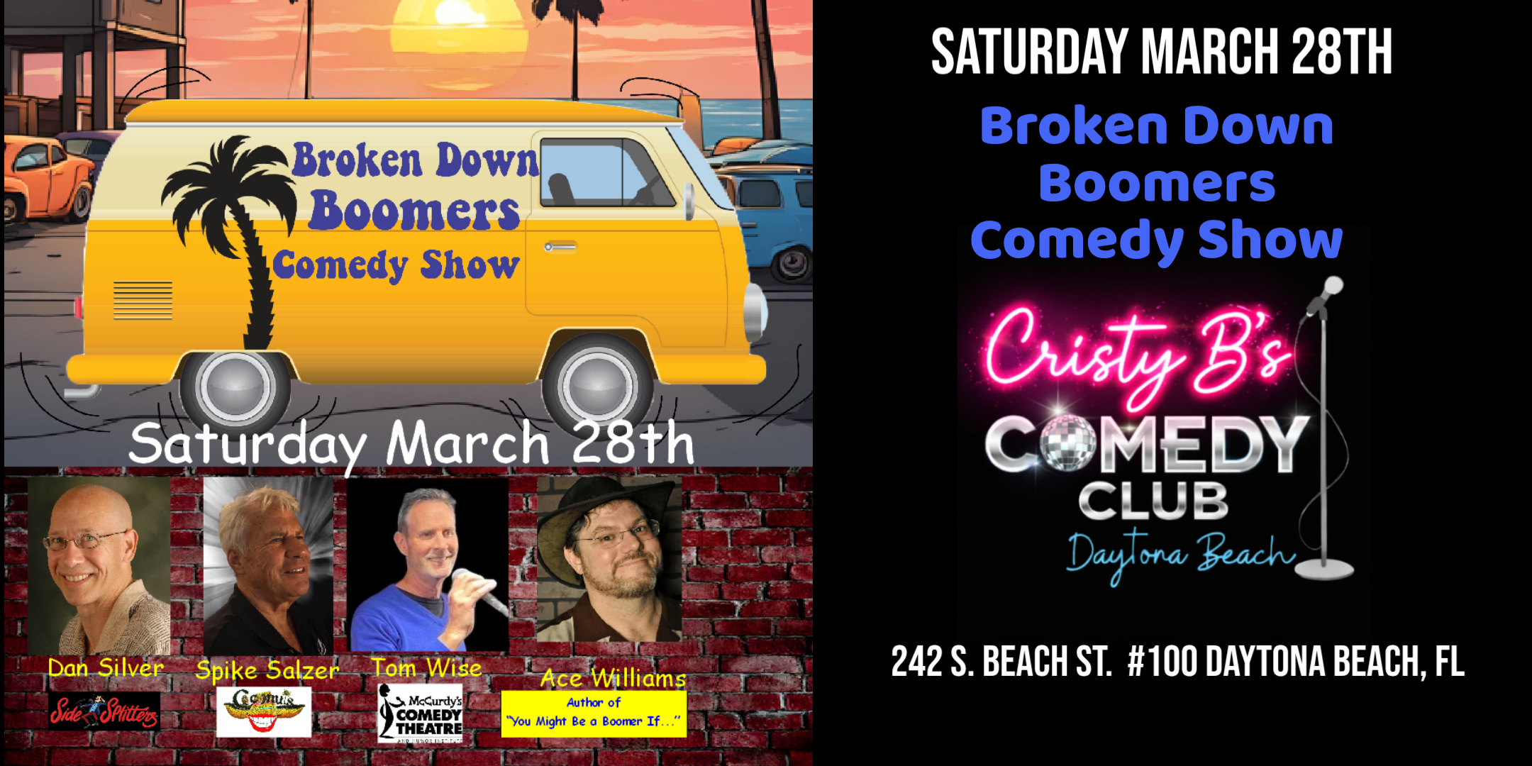 Cristy B – "The Broken Down Boomers Comedy Show" live at Cristy B's