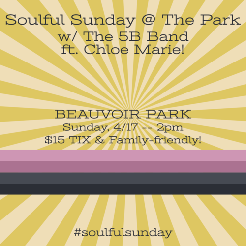 BonTempsTix | Soulful Easter Sunday at The Park with The 5B Band ft ...