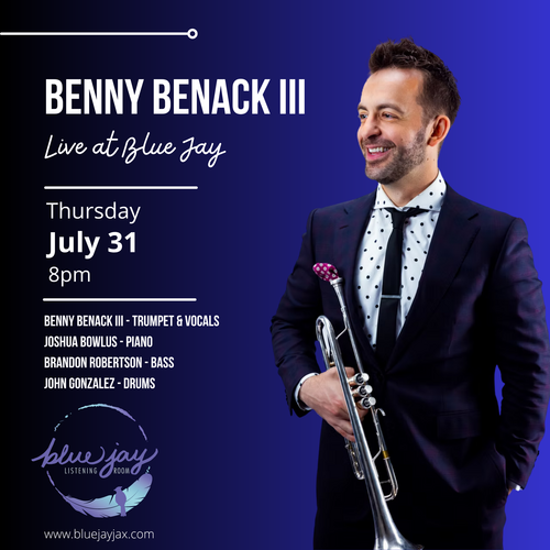 Blue Jay Listening Room – Benny Benack III at Blue Jay Listening Room