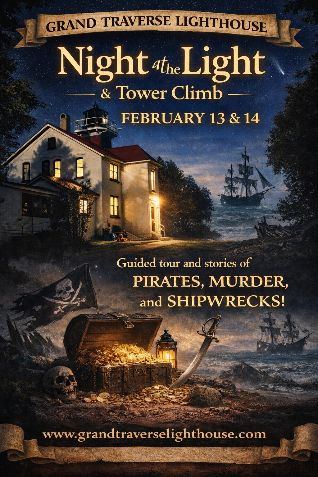 Grand Traverse Lighthouse Museum – Night at the Light: Tour & Tower Climb