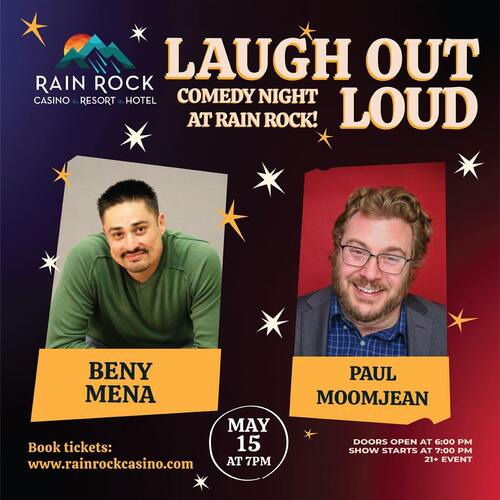 Rain Rock Casino – May Laugh Out Loud: Comedy Night at Rain Rock!