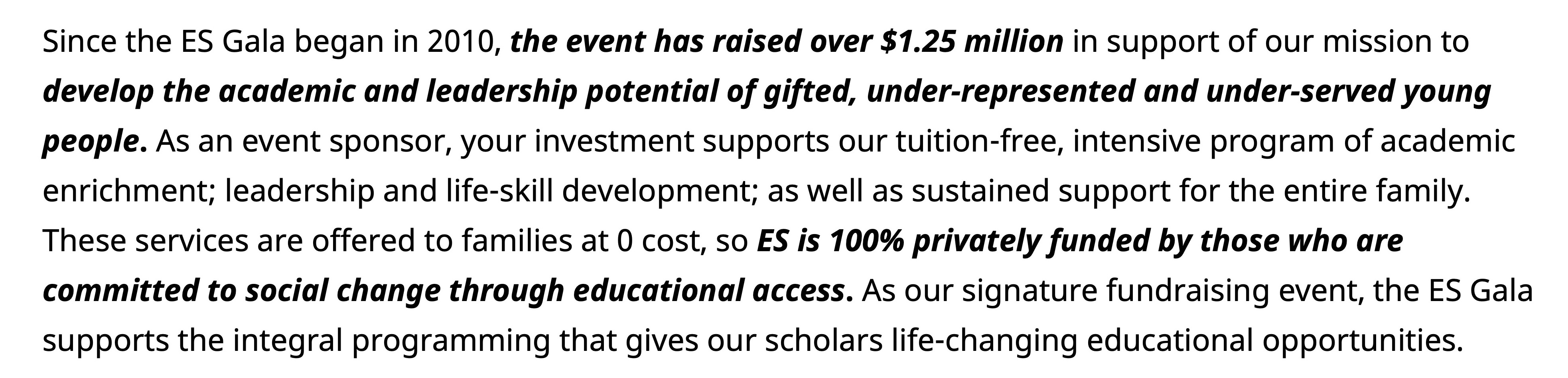 ES Virtual Gala | Powered By GiveSmart