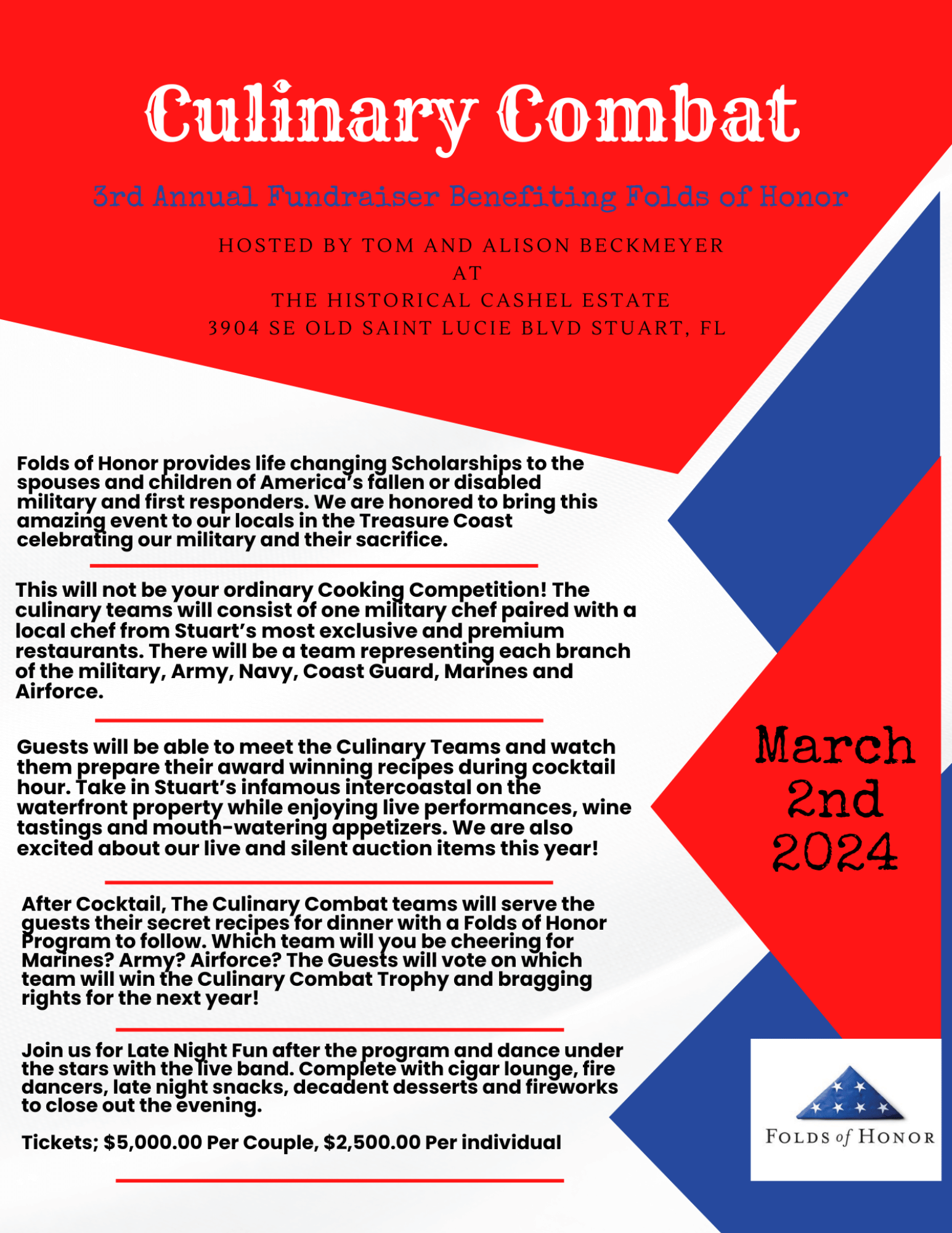 Culinary Combat | Folds of Honor – Southwest Florida