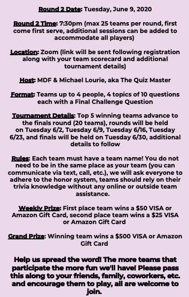 MDF Trivia Tournament | Powered By GiveSmart