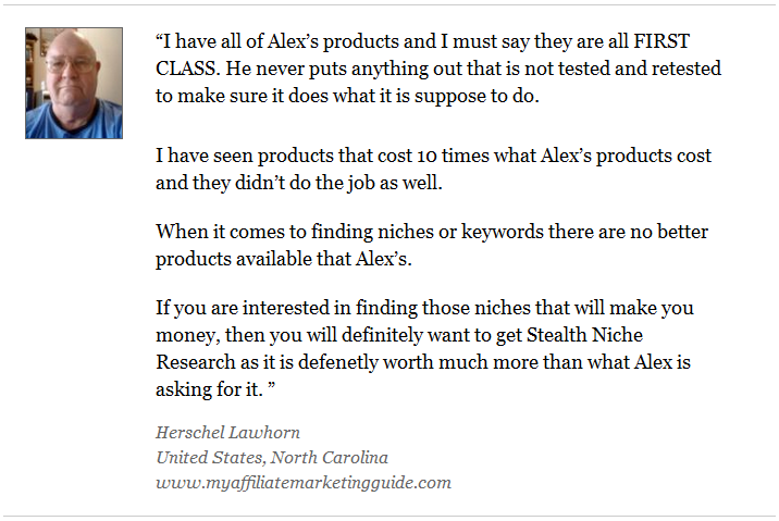 Stealth Niche Research Offer | GFont Plugin