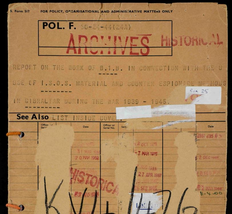 Secret MI5 file sheds light on wartime spies in Gibraltar