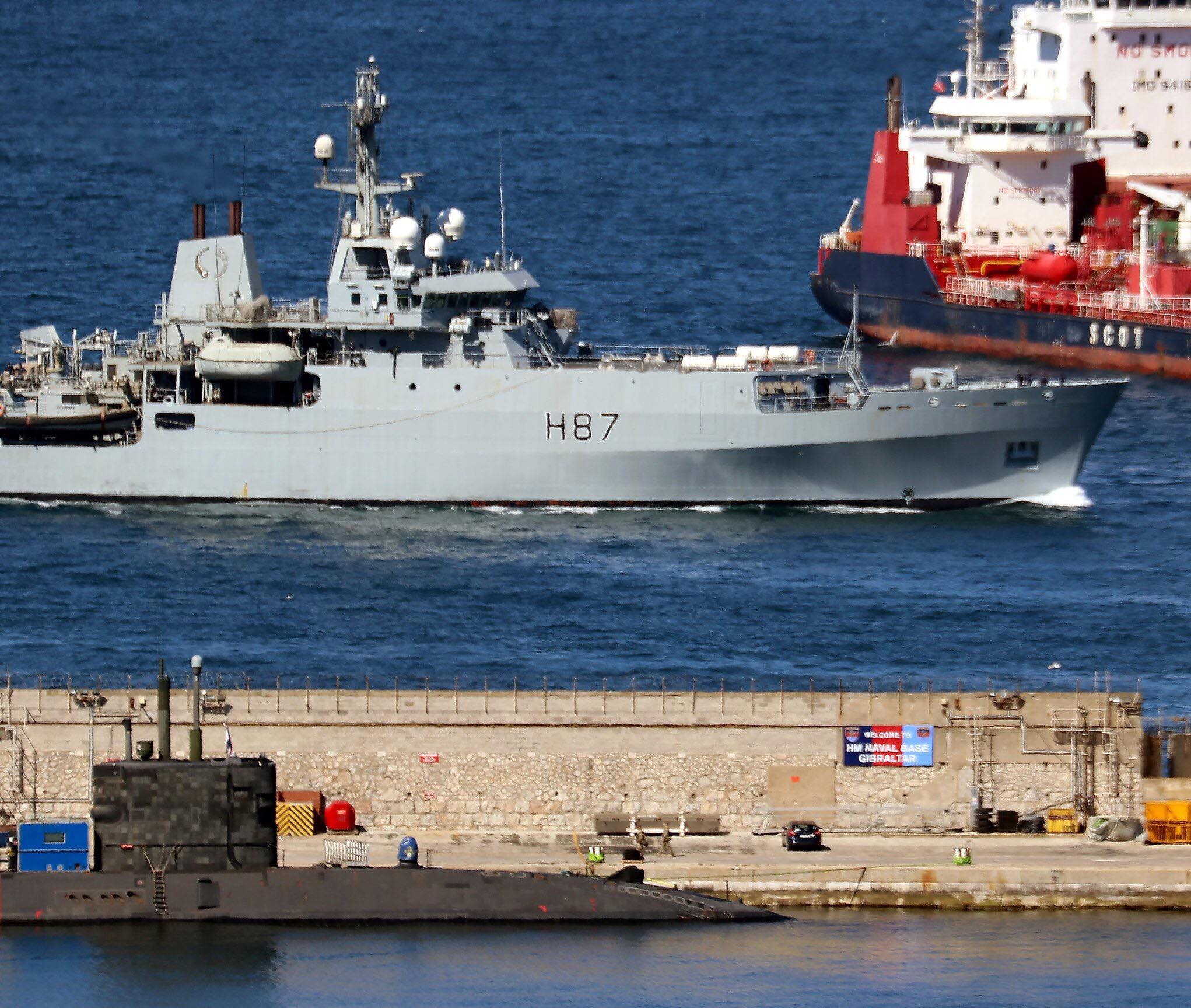HMS Echo conducts survey in British Gibraltar territorial waters