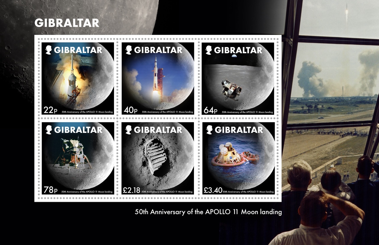Commemorative stamps issued for moon landing anniversary