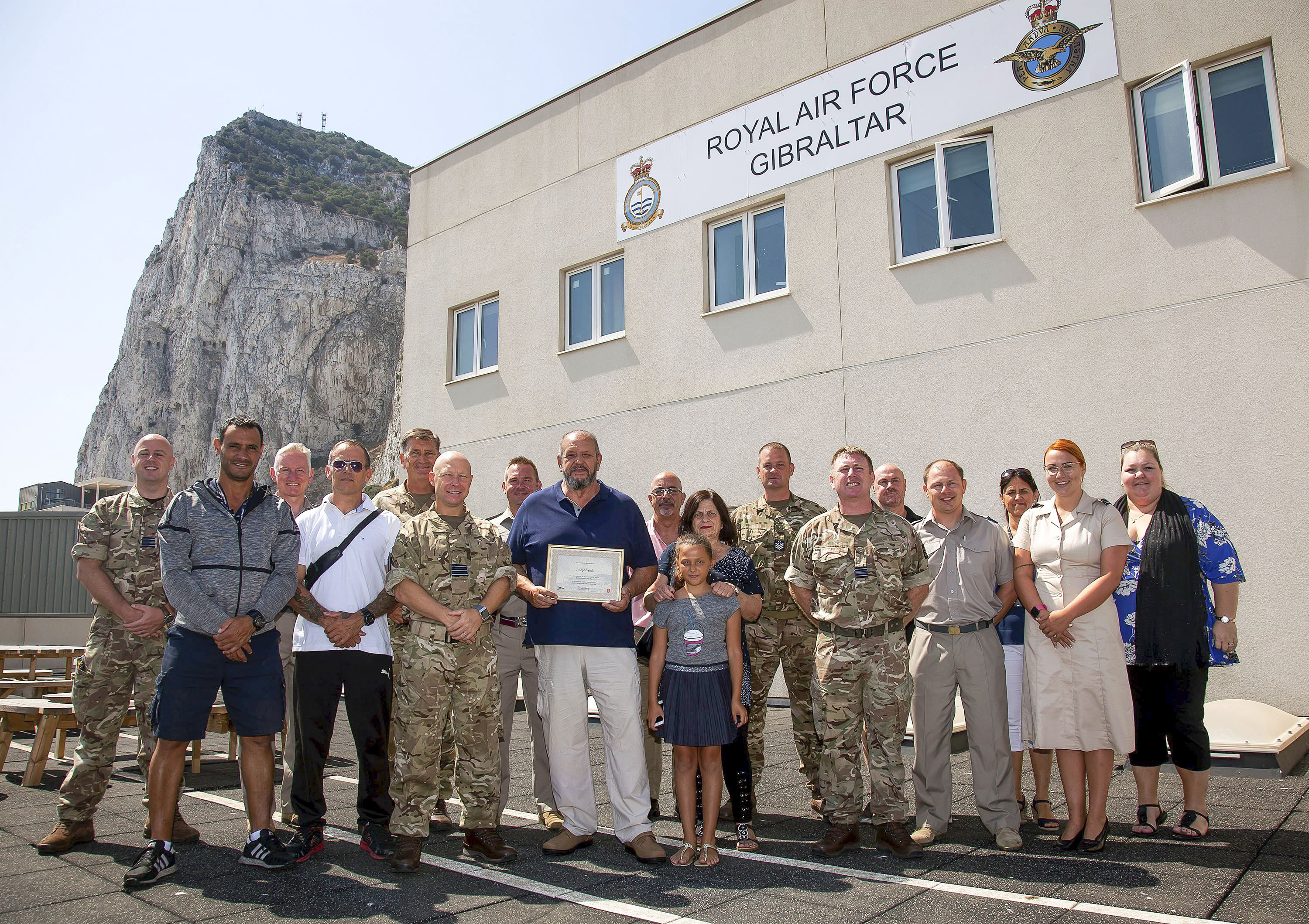 50 years’ service recognised by British Forces Gibraltar