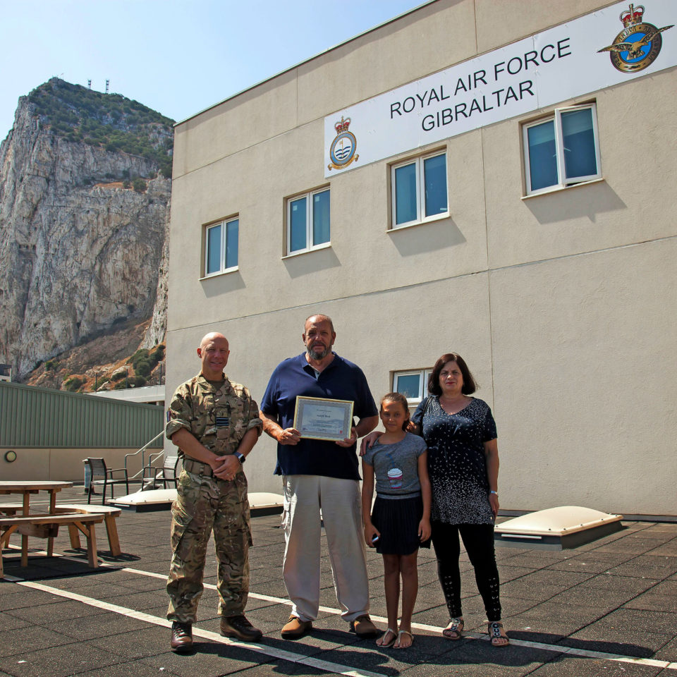 50 years’ service recognised by British Forces Gibraltar