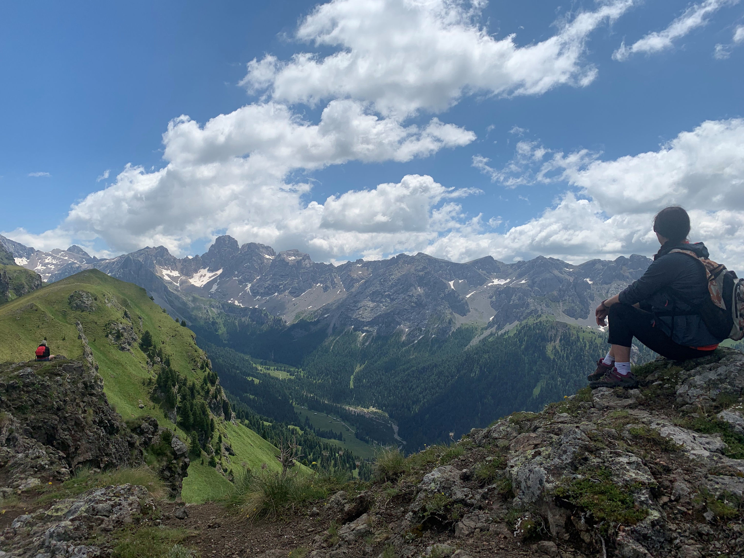 The path to relaxation is a summer hiking and biking trail in the Dolomites