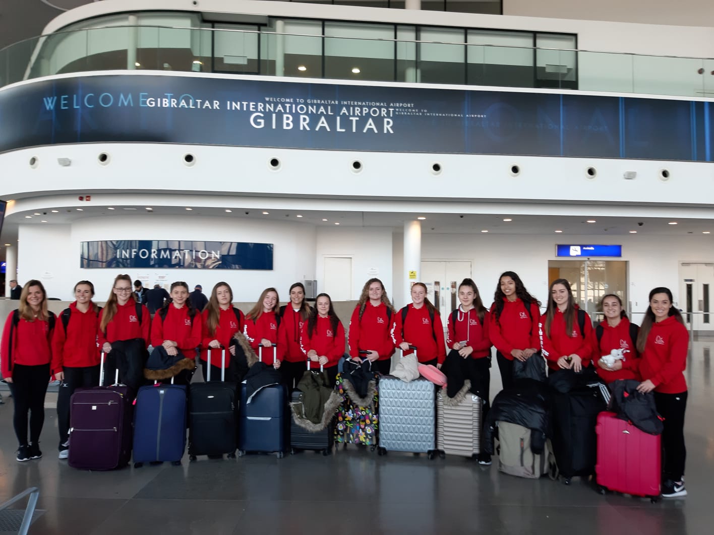 Gibraltar Netball U17 set off for Netball Europe