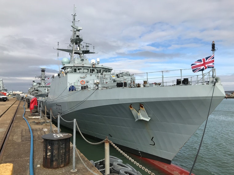 Royal Navy’s newest and greenest warship arrives at home port for first ...