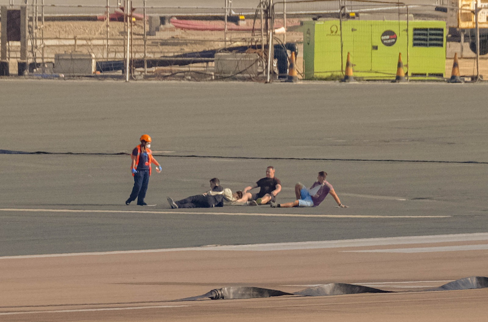 Emergency services rehearse response to airplane crash