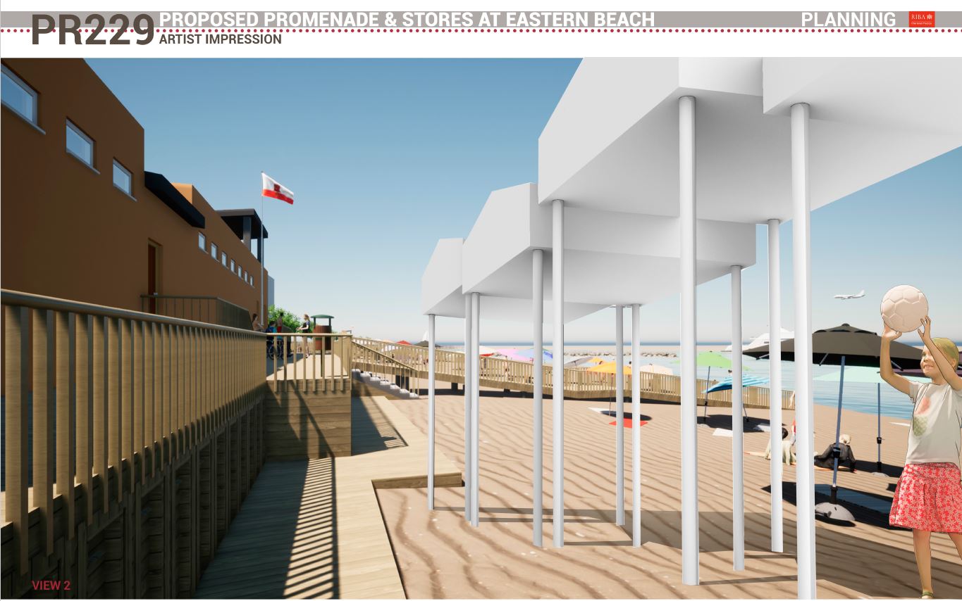 Application filed for Eastern Beach promenade and stores