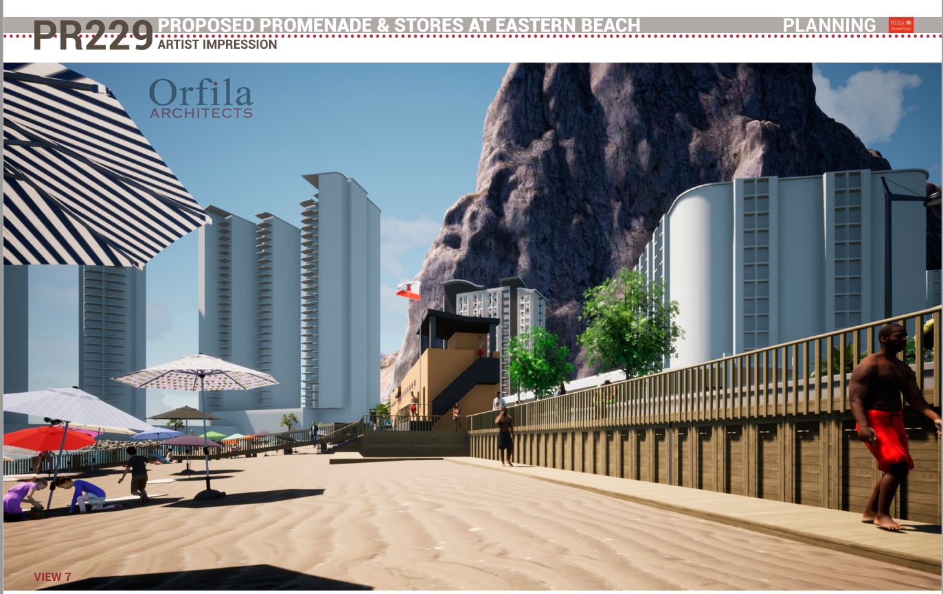 Application filed for Eastern Beach promenade and stores